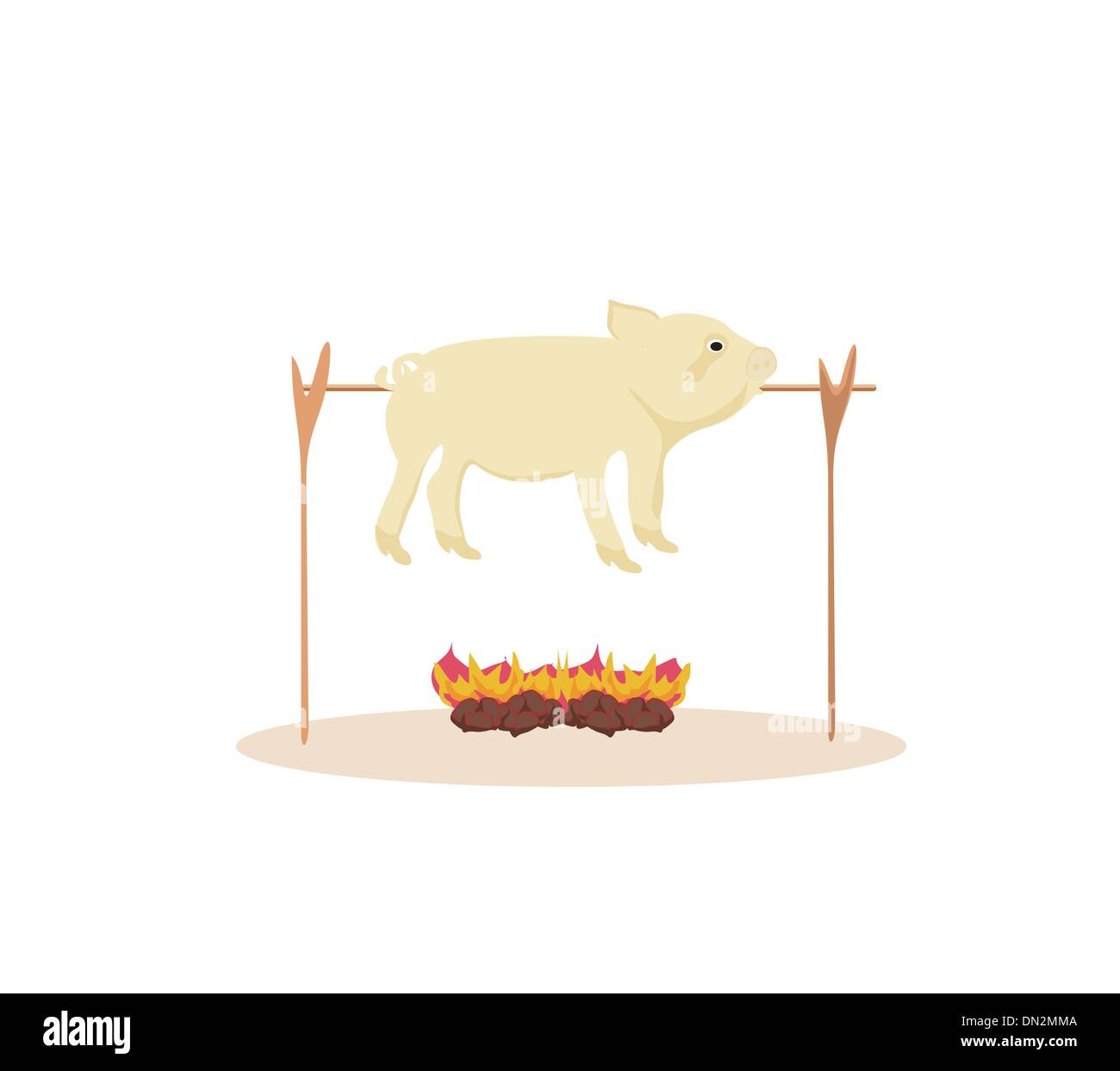 Roast Pig Cartoon