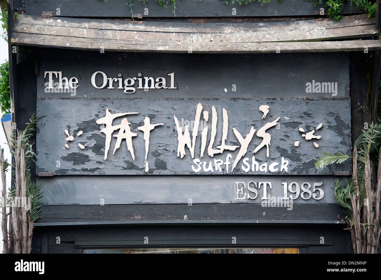 Original Fat Willys Surf Shack Newquay Cornwall Stock Photo - Alamy