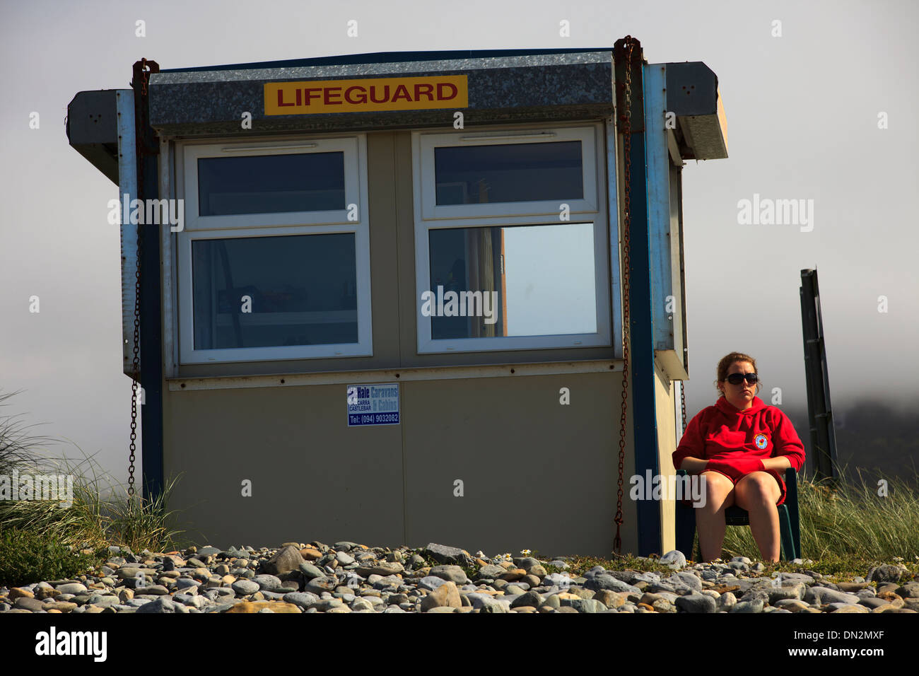 Lifeguard station, Ireland Stock Photo - Alamy