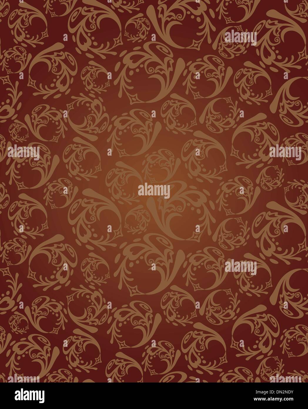 Seamless brown round wallpaper pattern Stock Vector Image & Art - Alamy