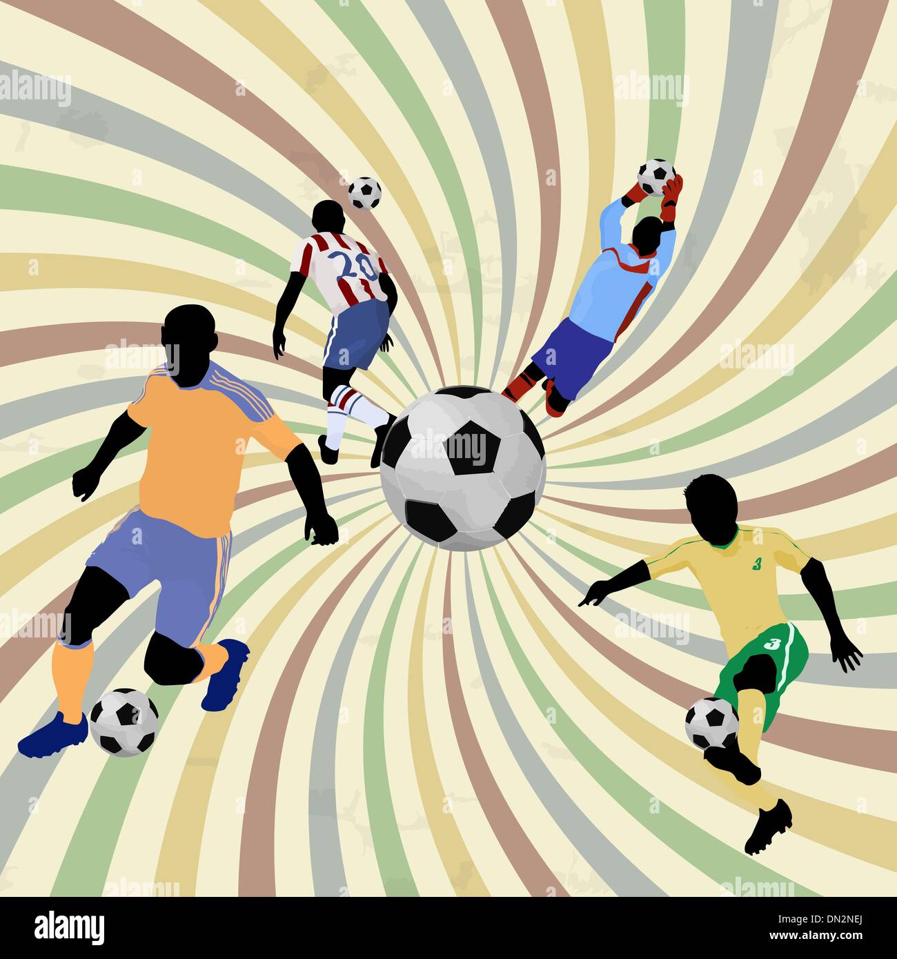Vintage soccer Stock Vector Images - Alamy