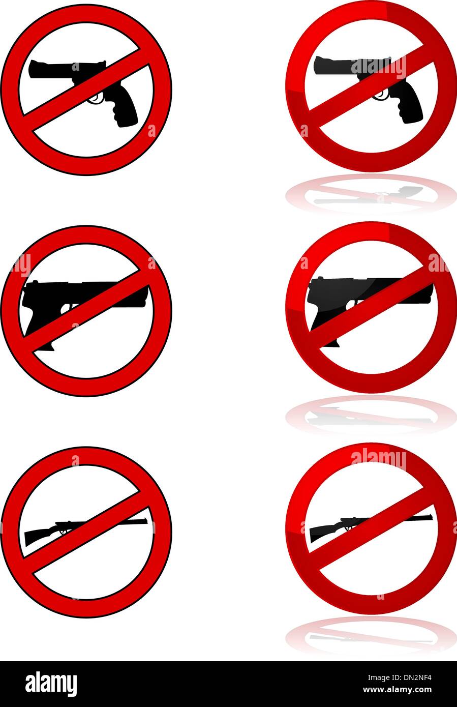 Guns revolver Stock Vector Images - Alamy