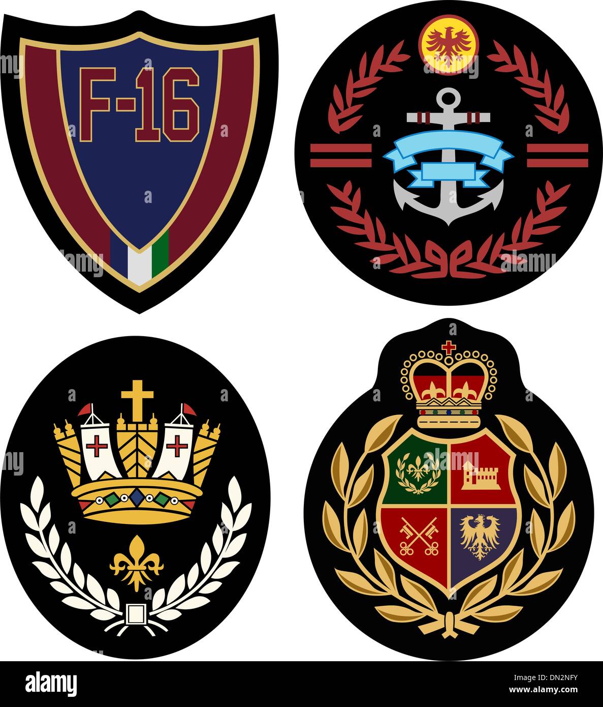 abstract royal symbol badge Stock Vector Image & Art - Alamy