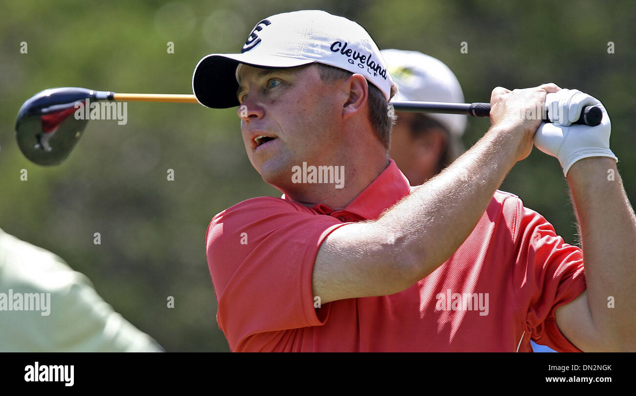 Sep 21, 2006; San Antonio, TX, USA; CAMERON BECKMAN fires his driver on ...