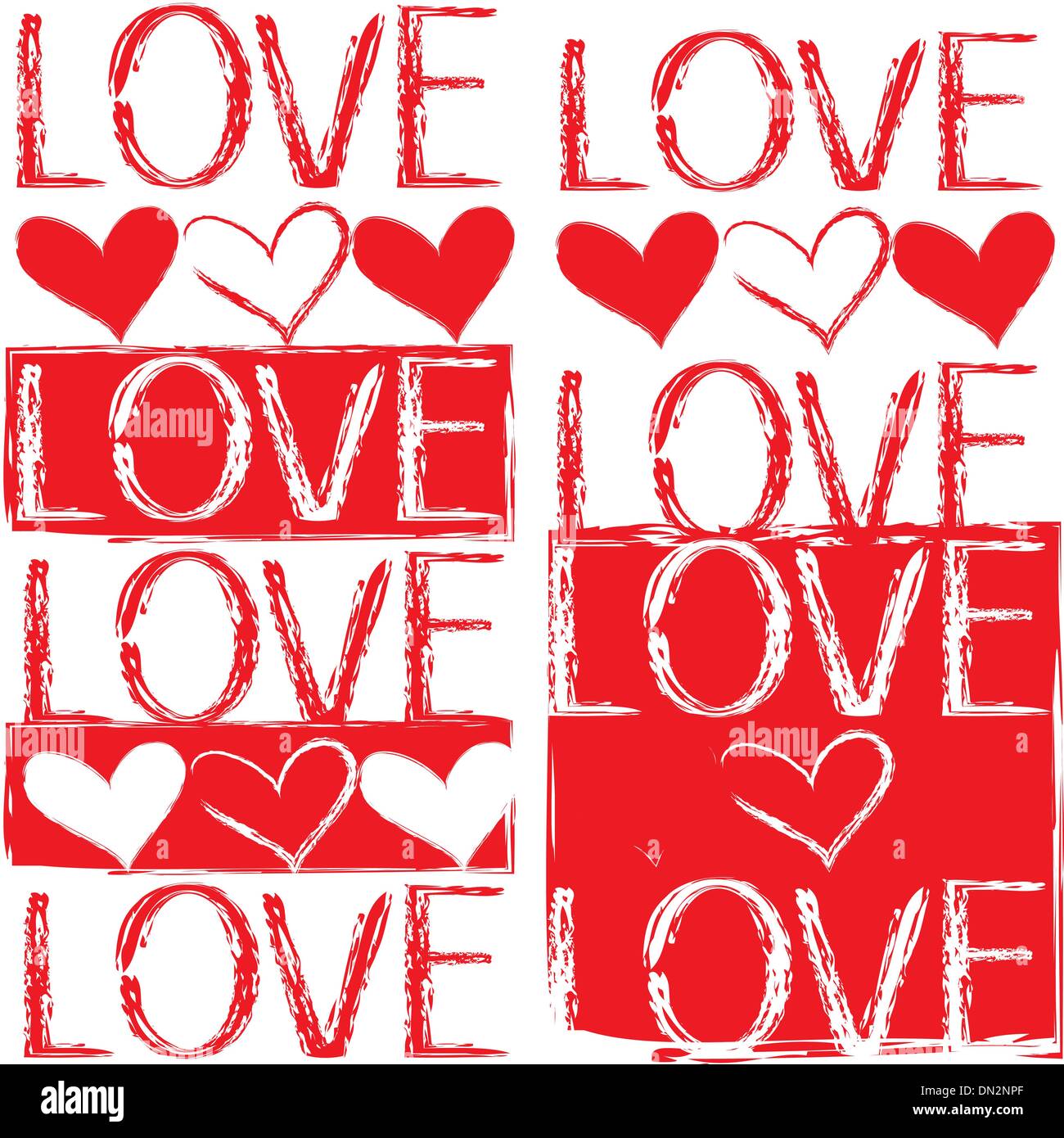 Creative love pattern hi-res stock photography and images - Alamy