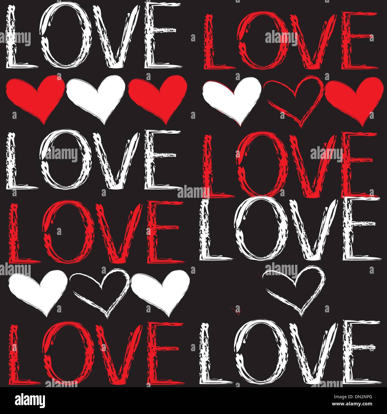 Creative love pattern Stock Vector Images - Alamy