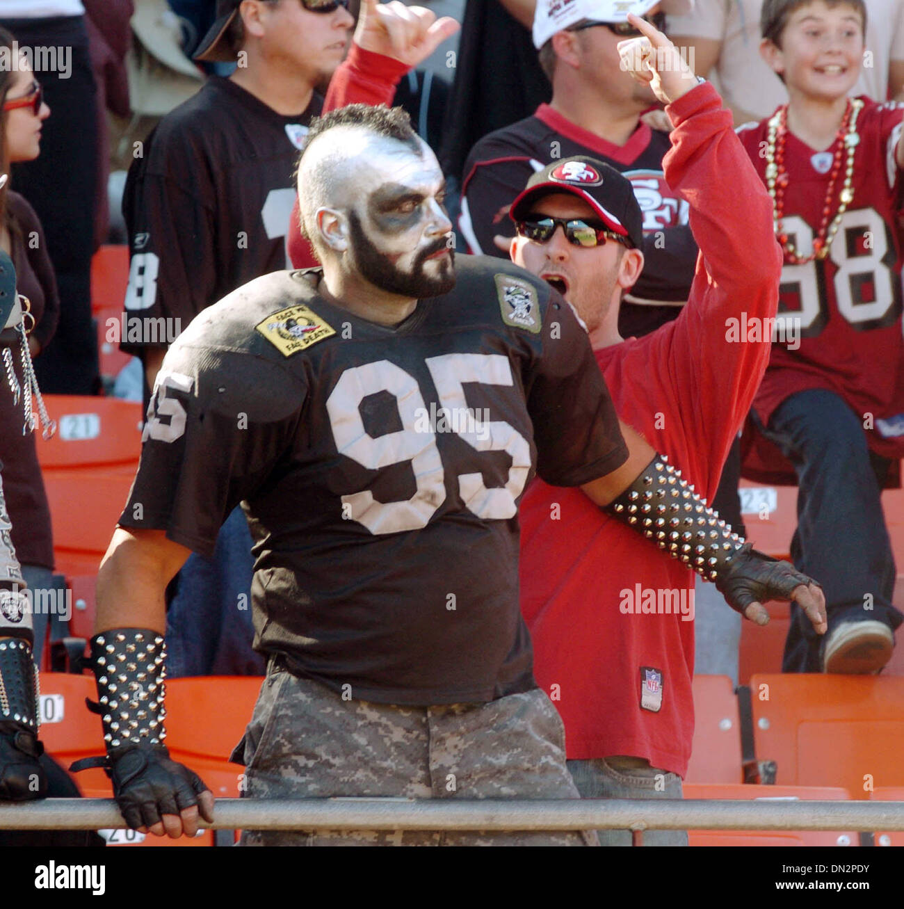 Oct 08, 2006; San Francisco, CA, USA; NFL Football: Raiders fan Tim ...