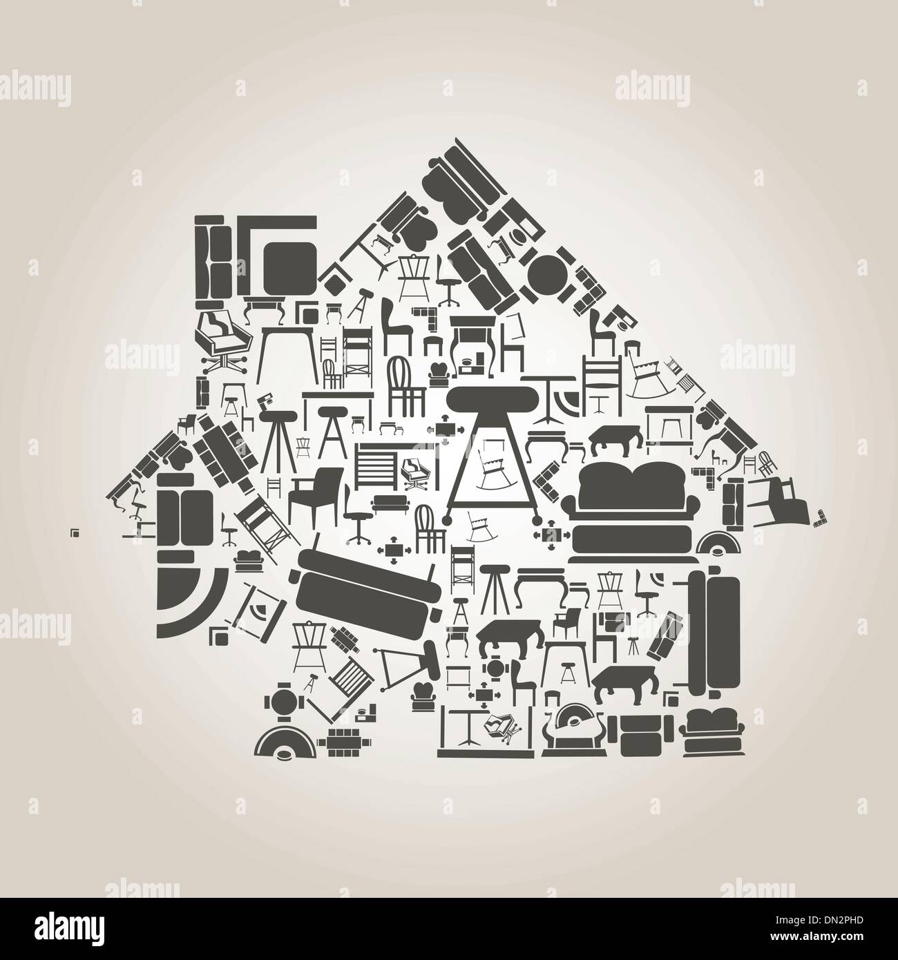 Furniture for business Stock Vector Images - Alamy