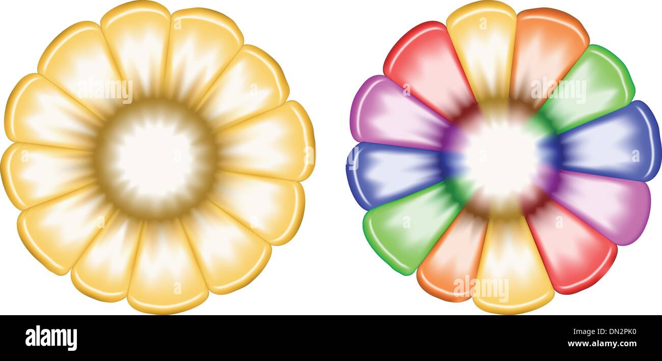 Red and blue corn kernels Stock Vector Images - Alamy