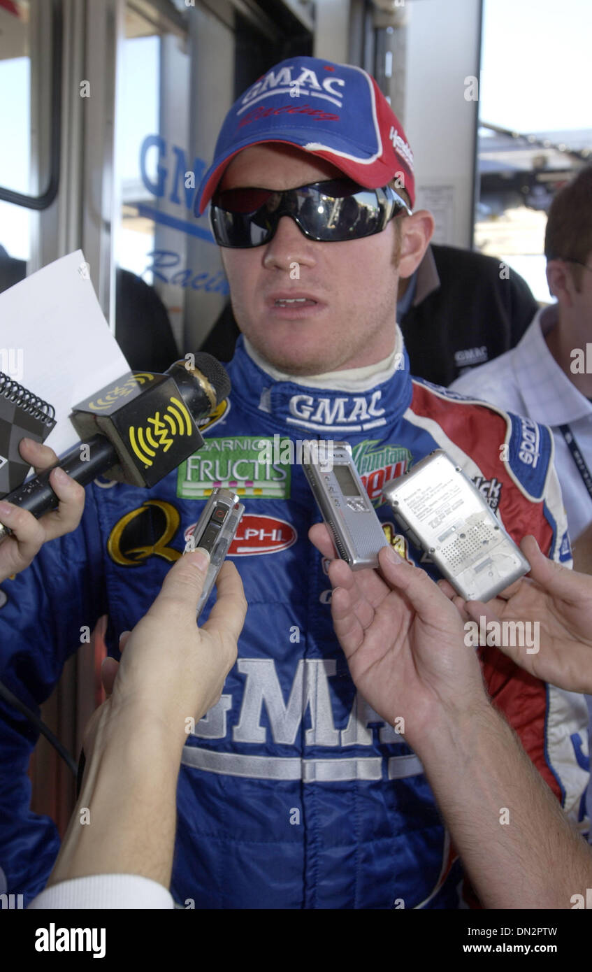 Oct 12, 2006; Concord, NC, USA; Driver BRIAN VICKERS during qualifying ...
