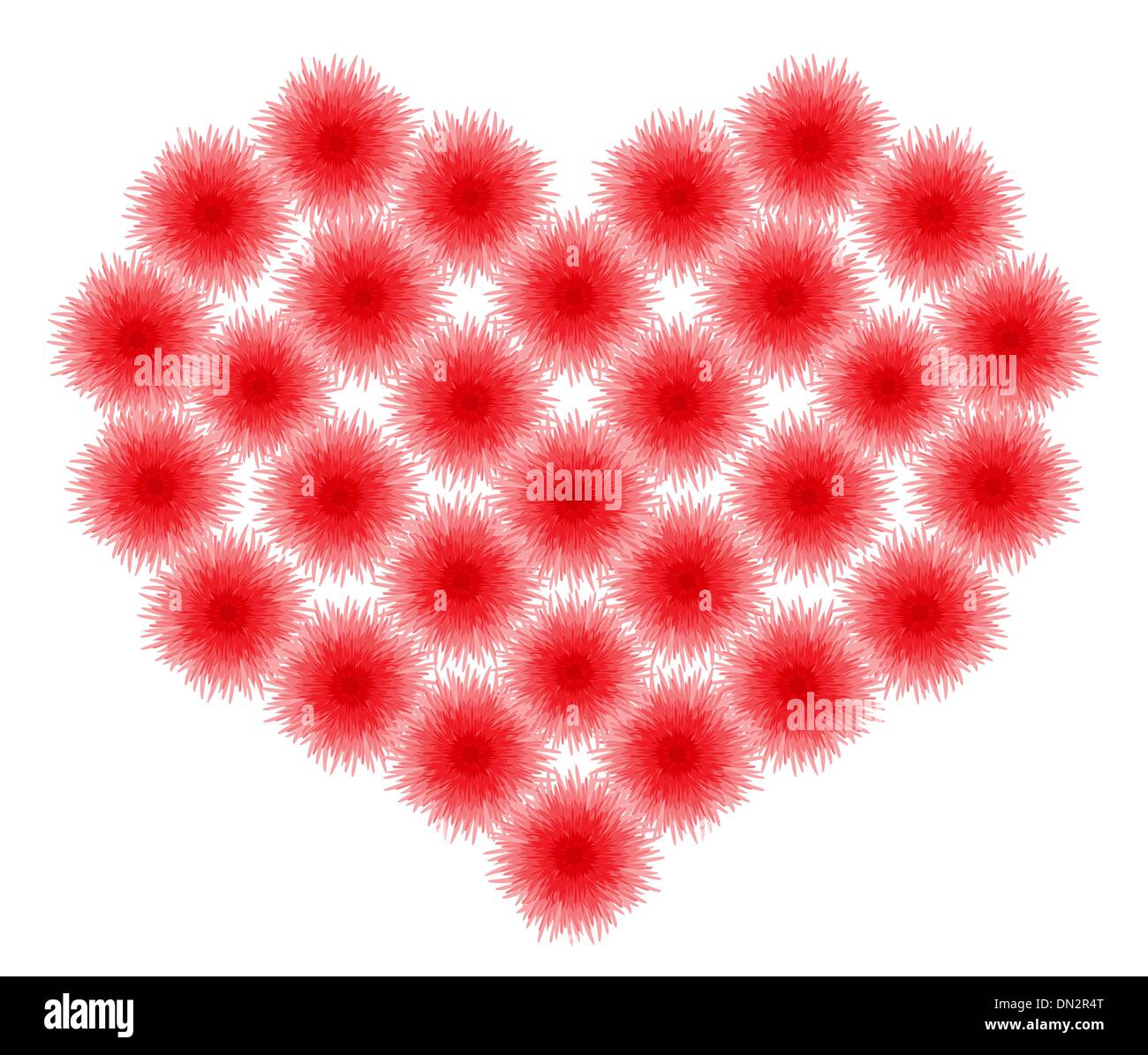 Heart From Flowers Stock Vector Image & Art - Alamy