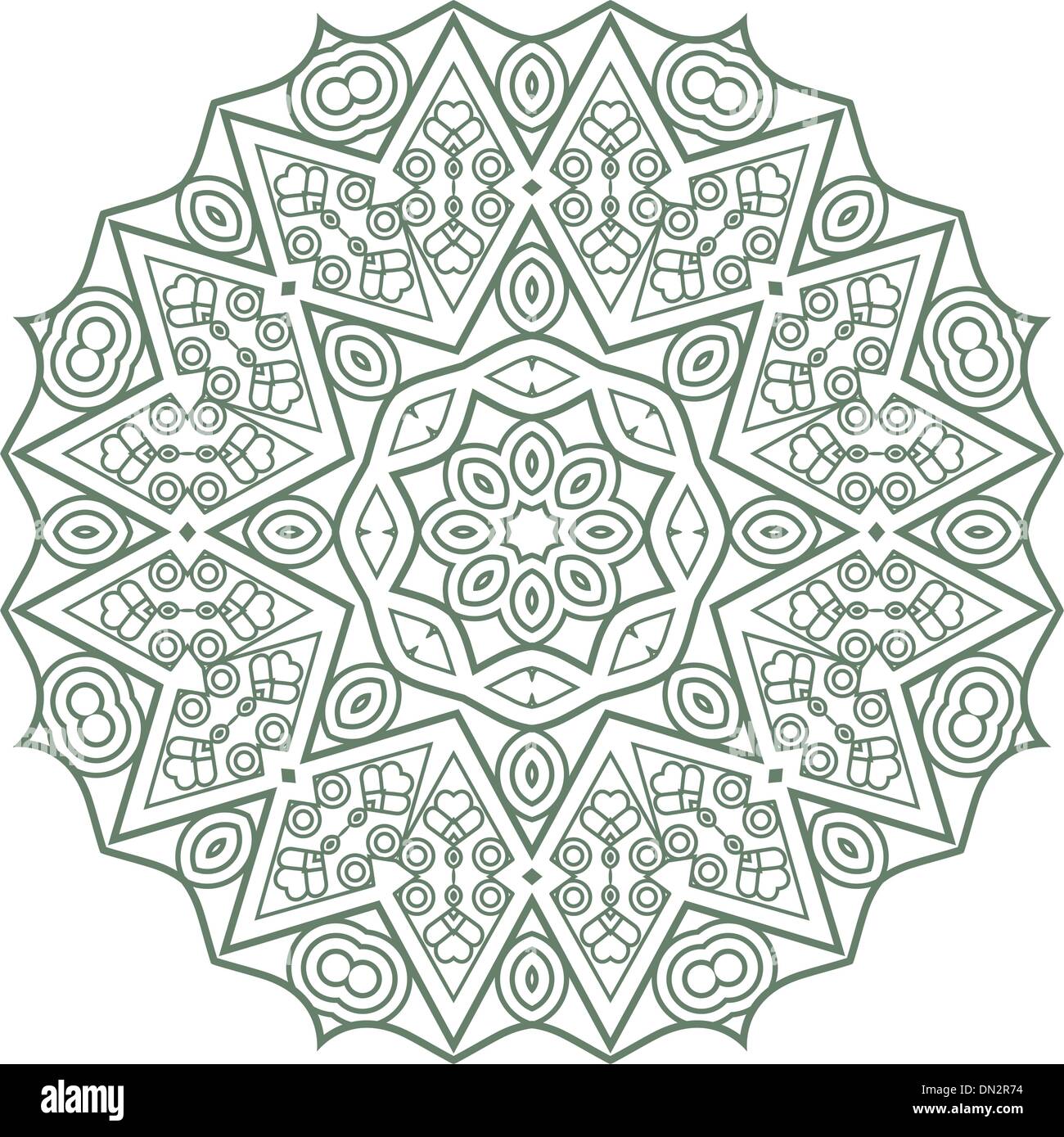 Vector round decorative design element Stock Vector Image & Art - Alamy