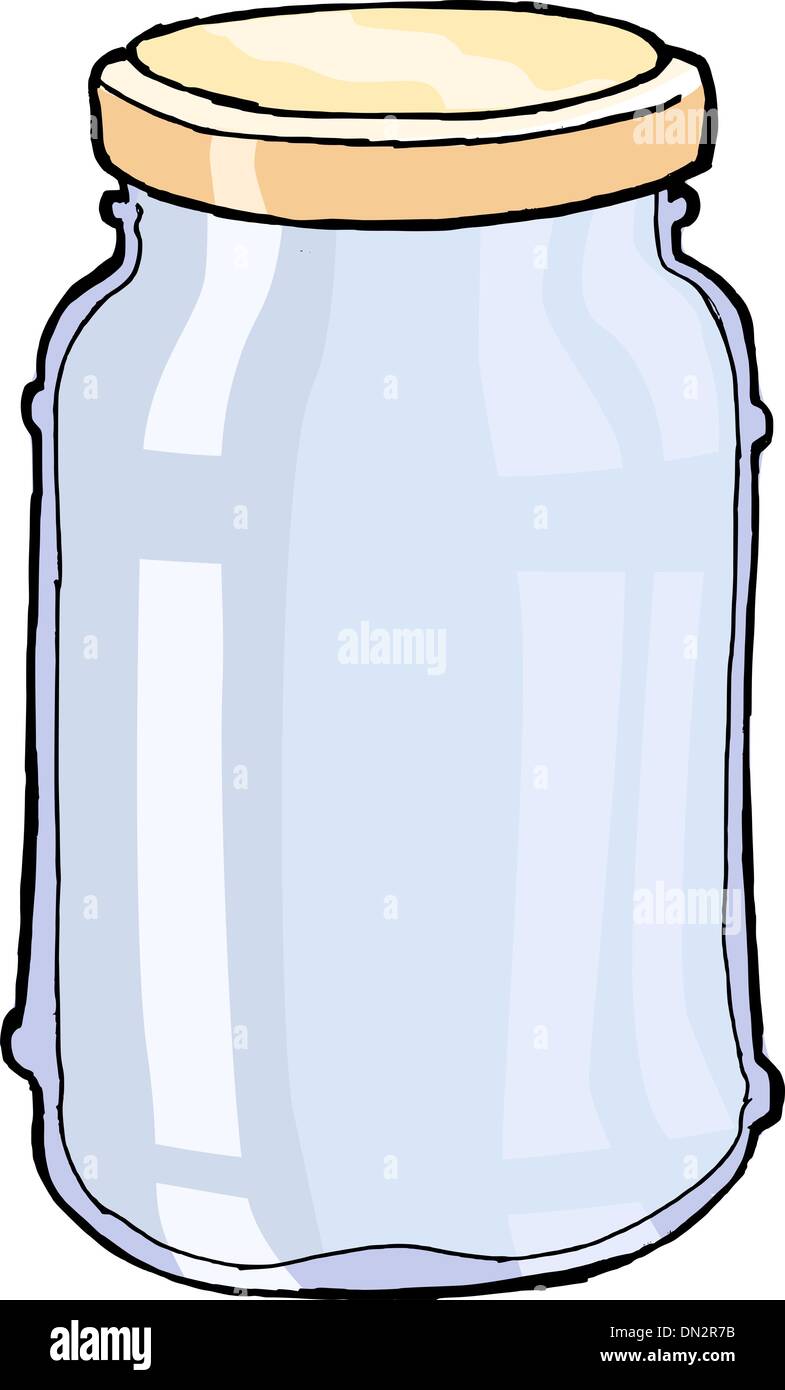 Transparent jar vector vectors hi-res stock photography and images - Alamy