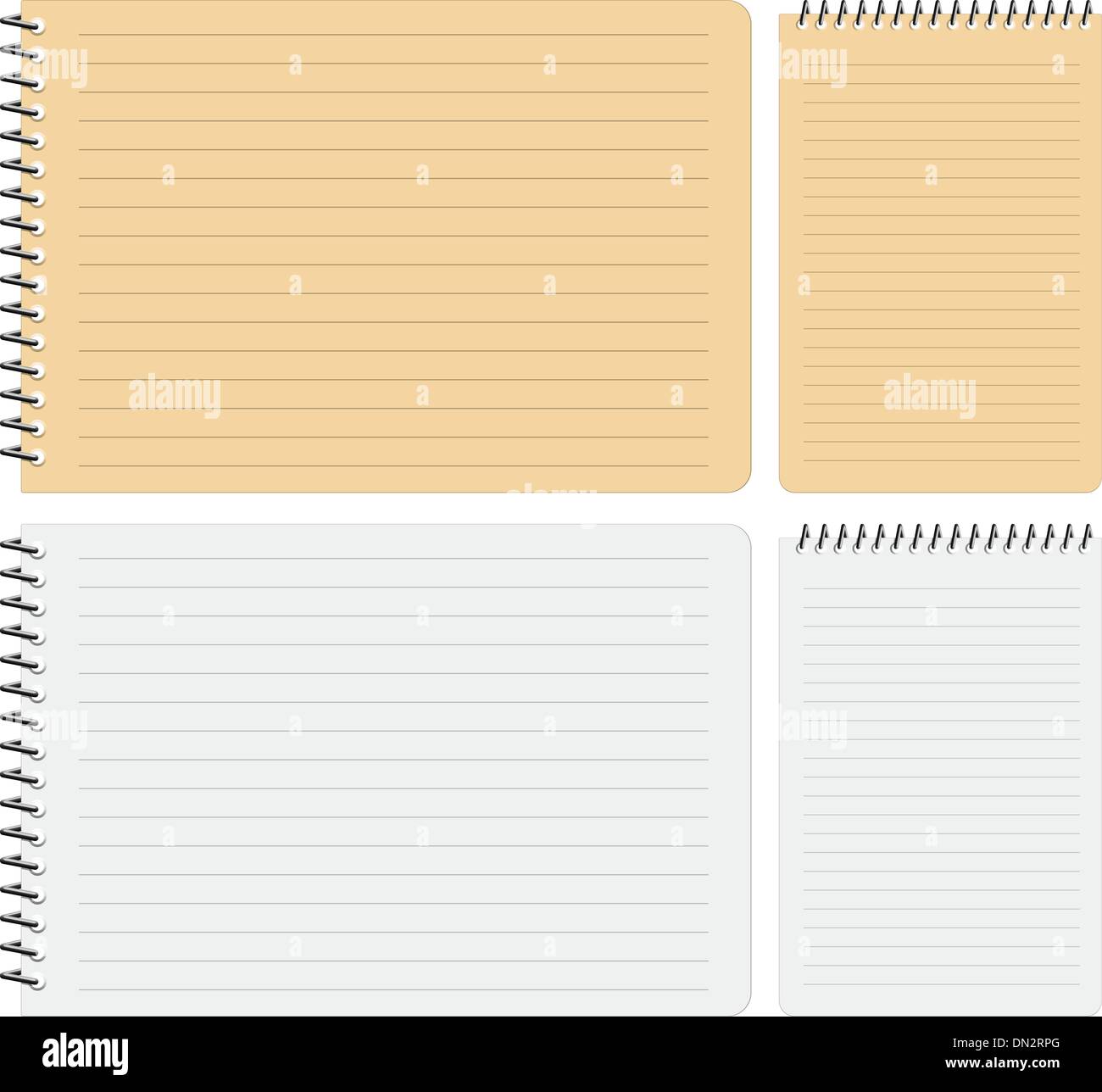 Striped notebook Stock Vector Images - Alamy