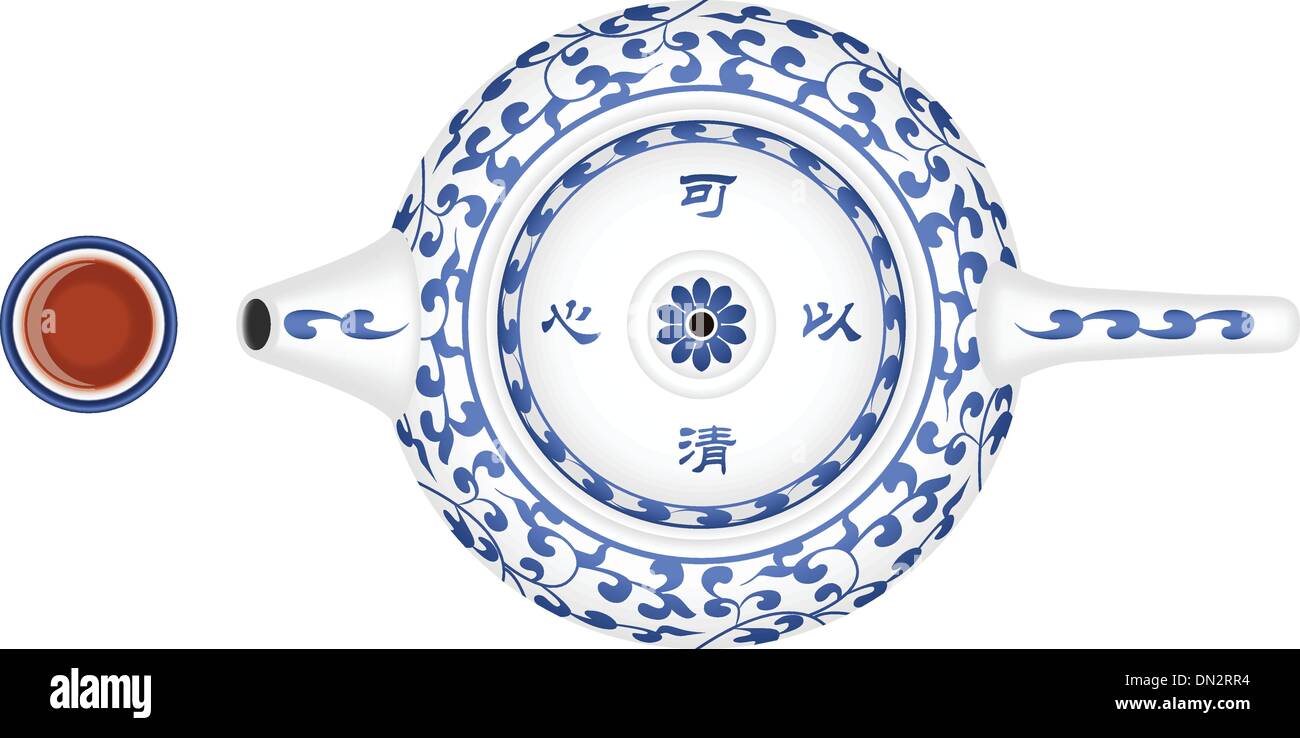 Teapot with handle Stock Vector Images - Alamy