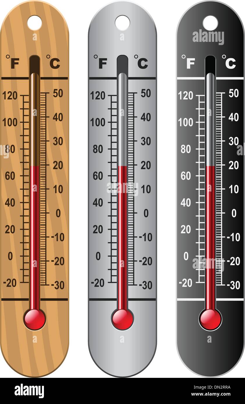 Glass thermometer Stock Vector Images - Alamy