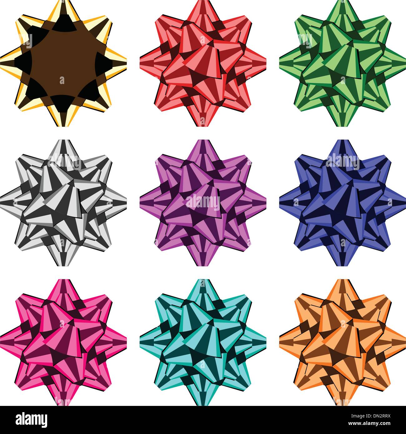 Bright pink festive bow Stock Vector Images - Alamy