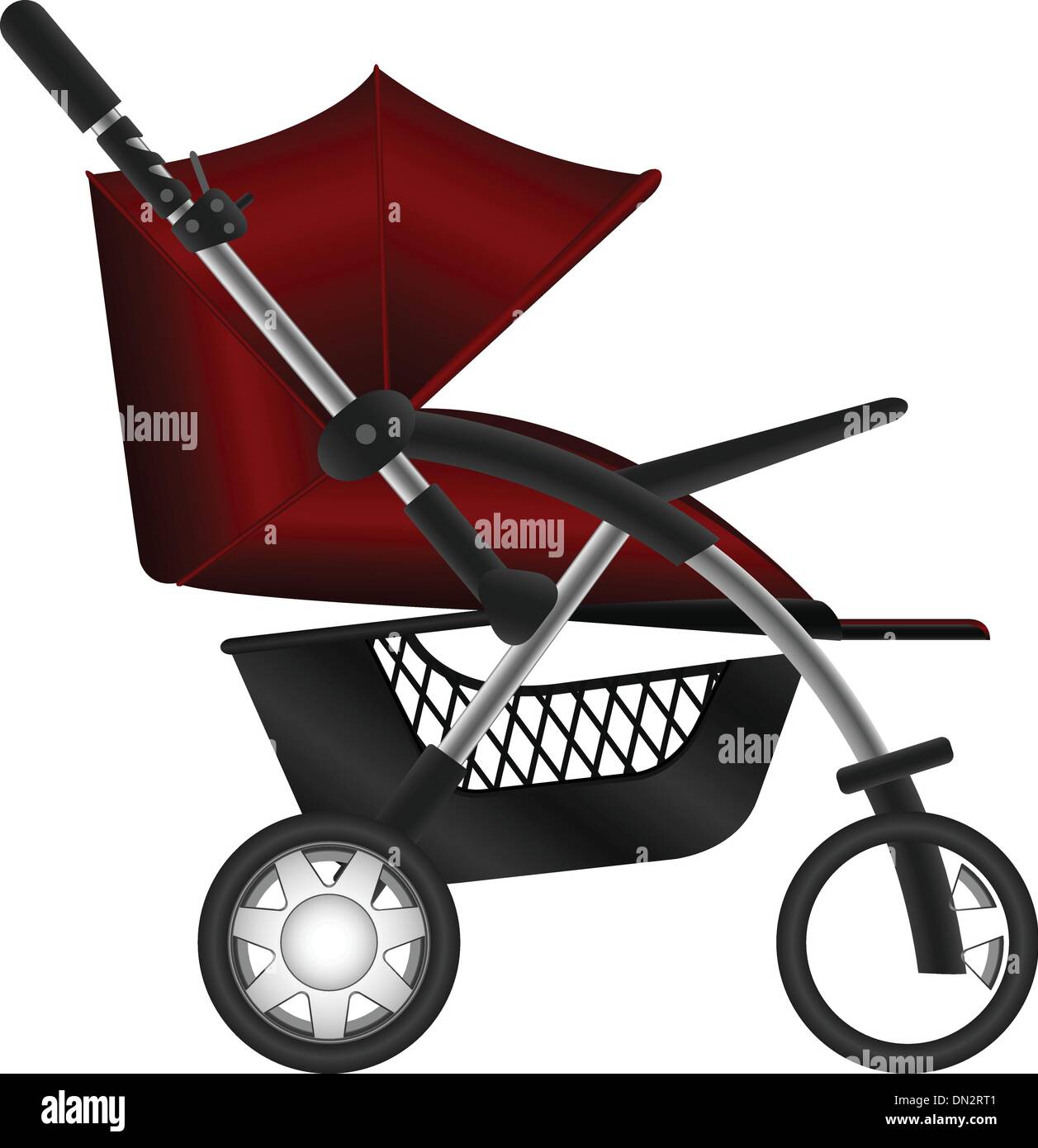 Baby pram black silhouette hi-res stock photography and images - Alamy