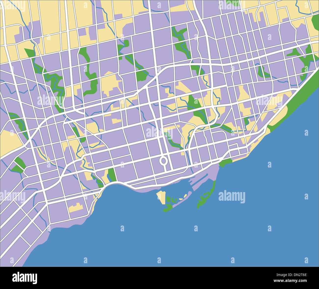 Downtown toronto map hi-res stock photography and images - Alamy