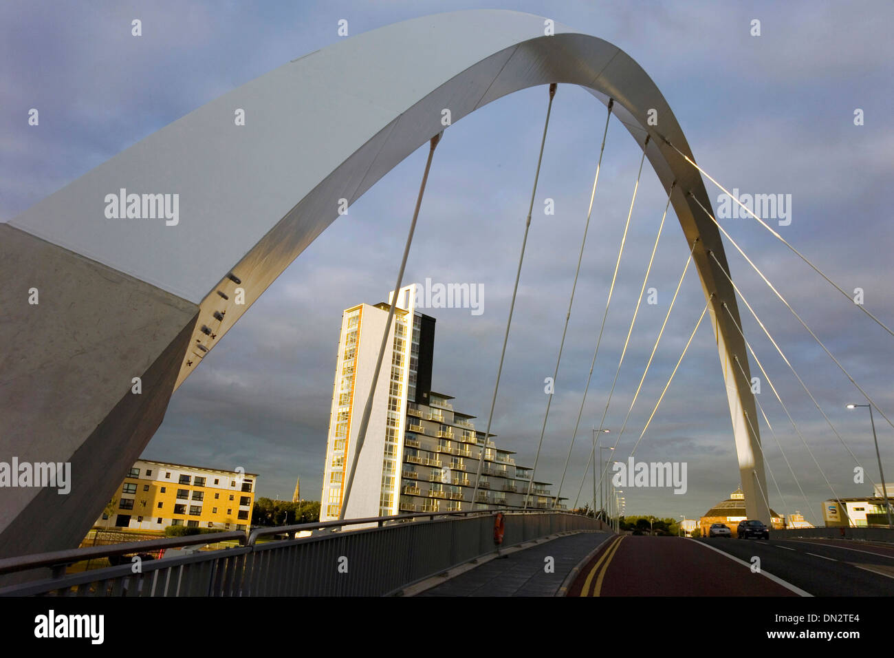 Clyde Arc Finnieston designed by Halcrow Group Pacific Quay Glasgow ...