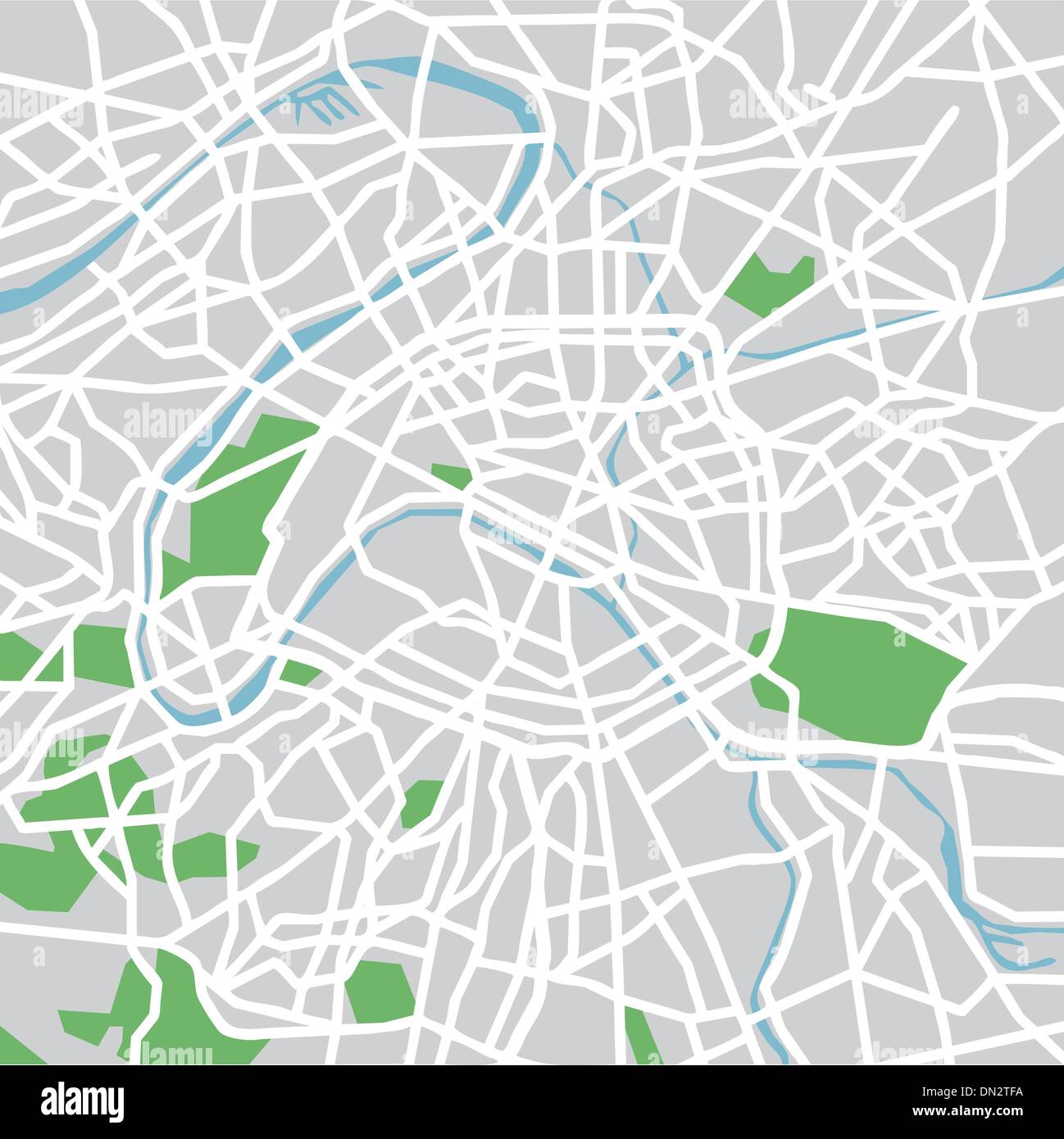 Paris street map Stock Vector Images - Alamy