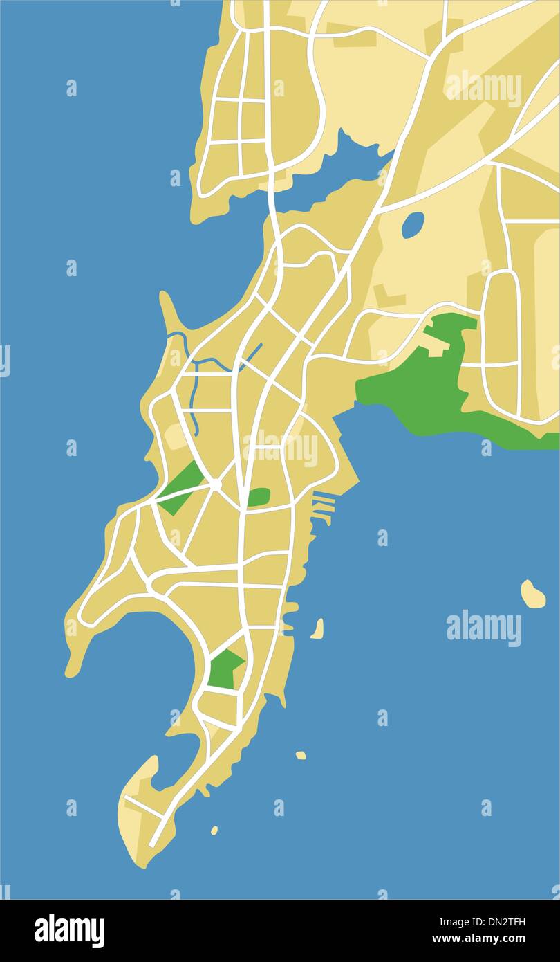 Map of mumbai Stock Vector Images - Alamy