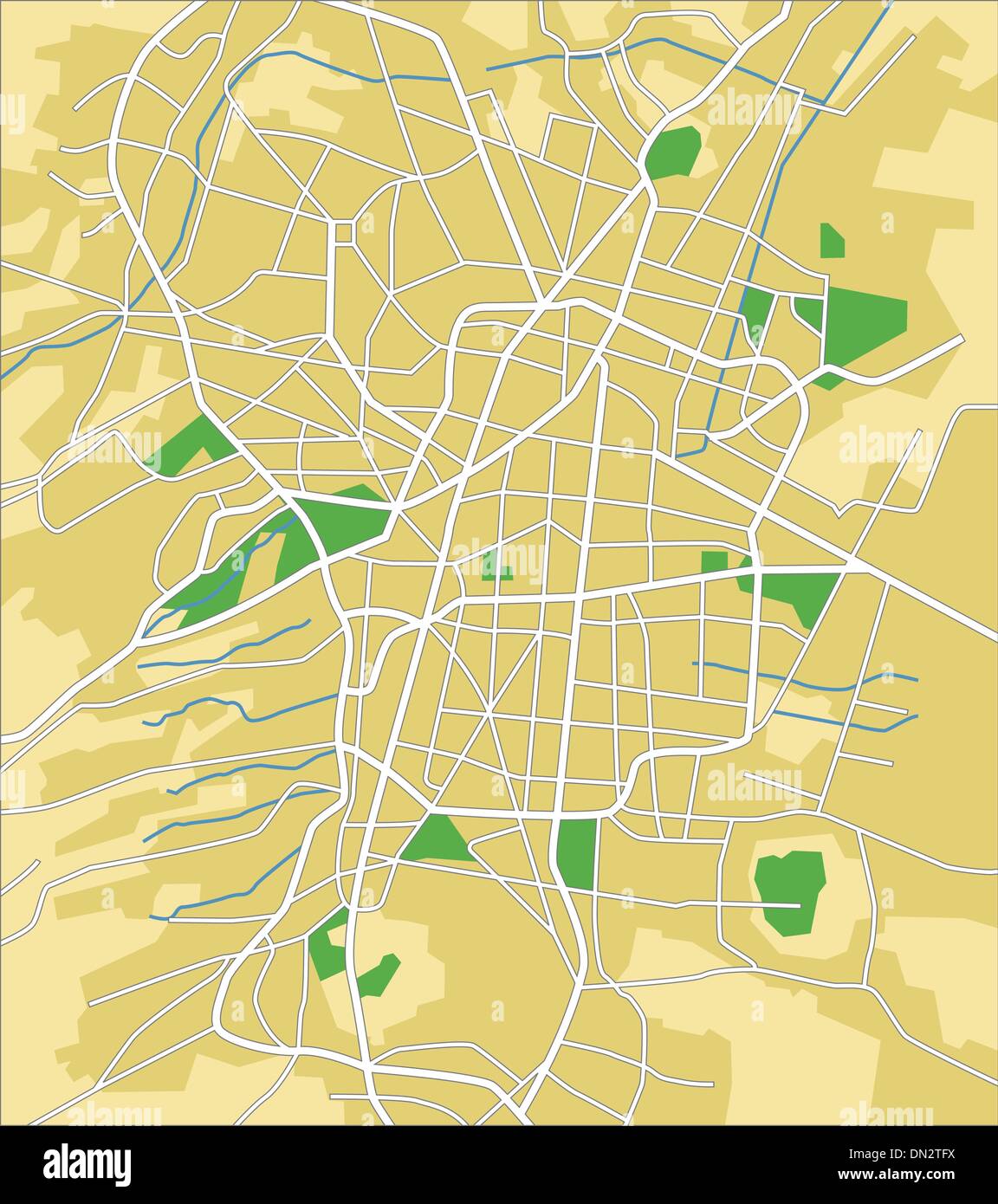 City park path Stock Vector Images - Alamy