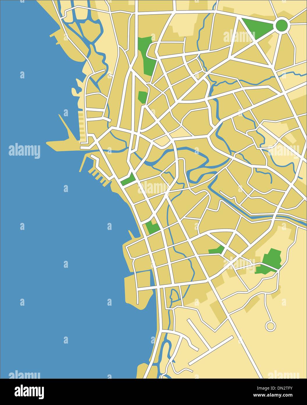 Manila map Stock Vector Images - Alamy