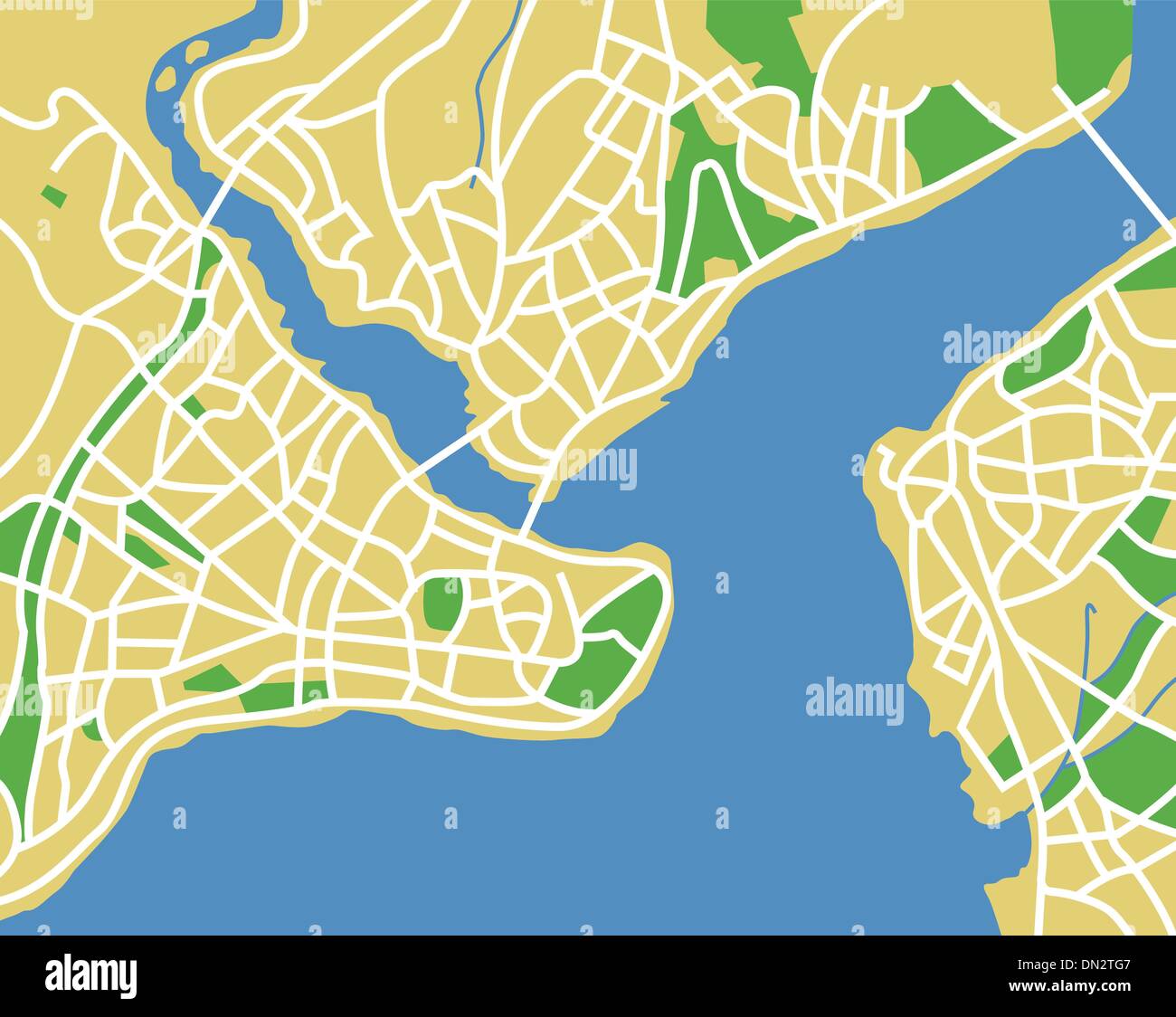 Map of istanbul Stock Vector Images - Alamy