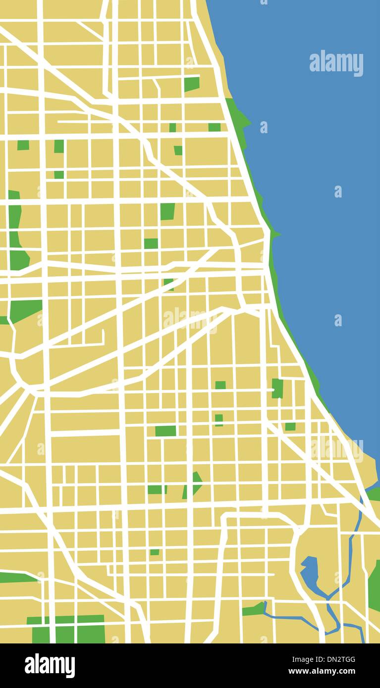 Downtown chicago topography hi-res stock photography and images - Alamy