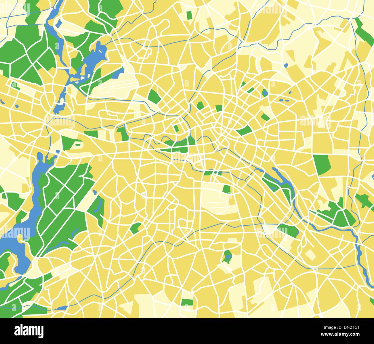 Berlin city map hi-res stock photography and images - Alamy