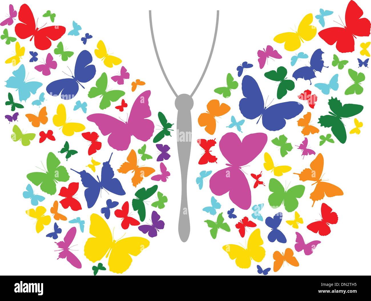 Butterfly figure Stock Vector Images - Alamy