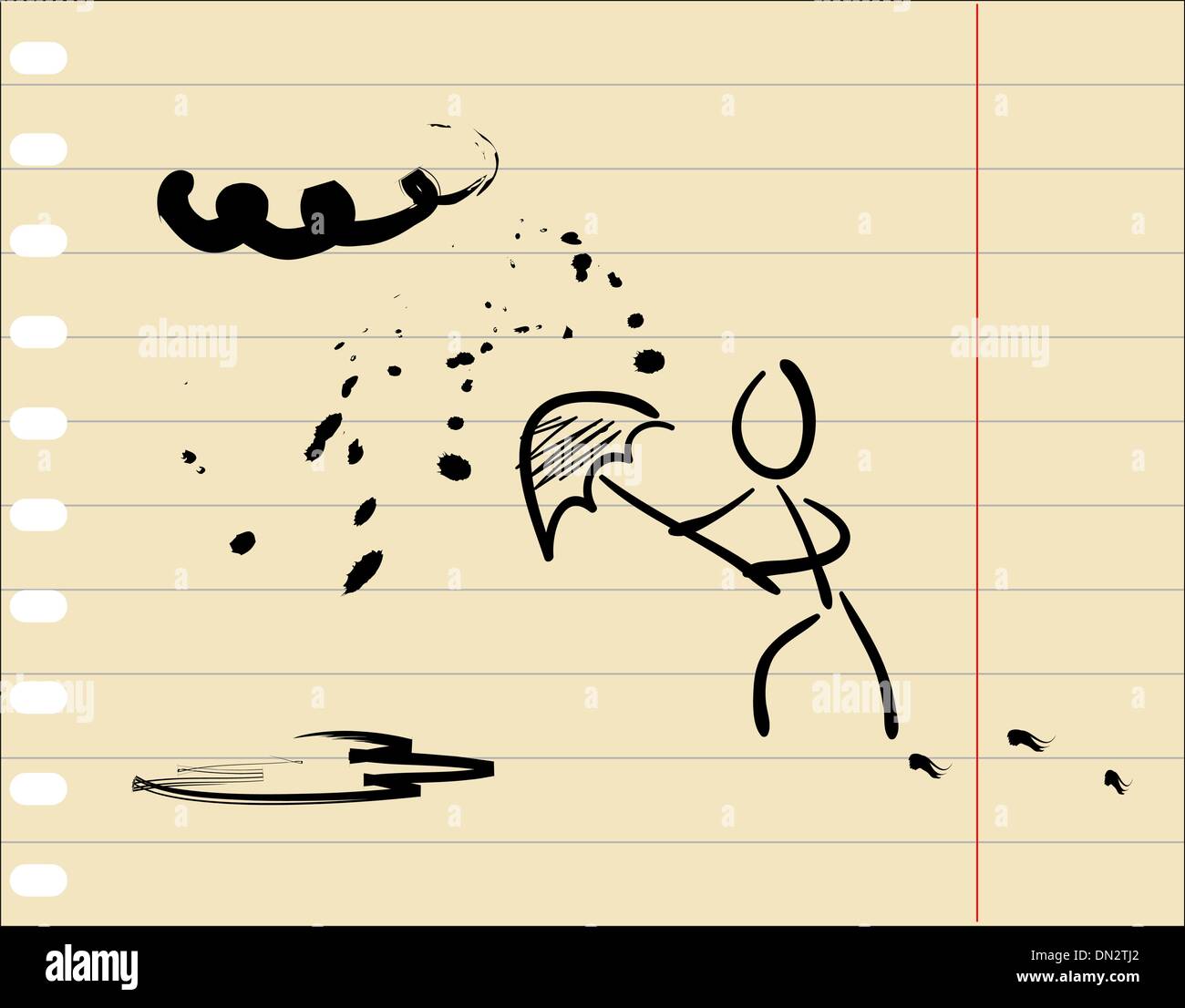 Rain comic Stock Vector Images - Alamy