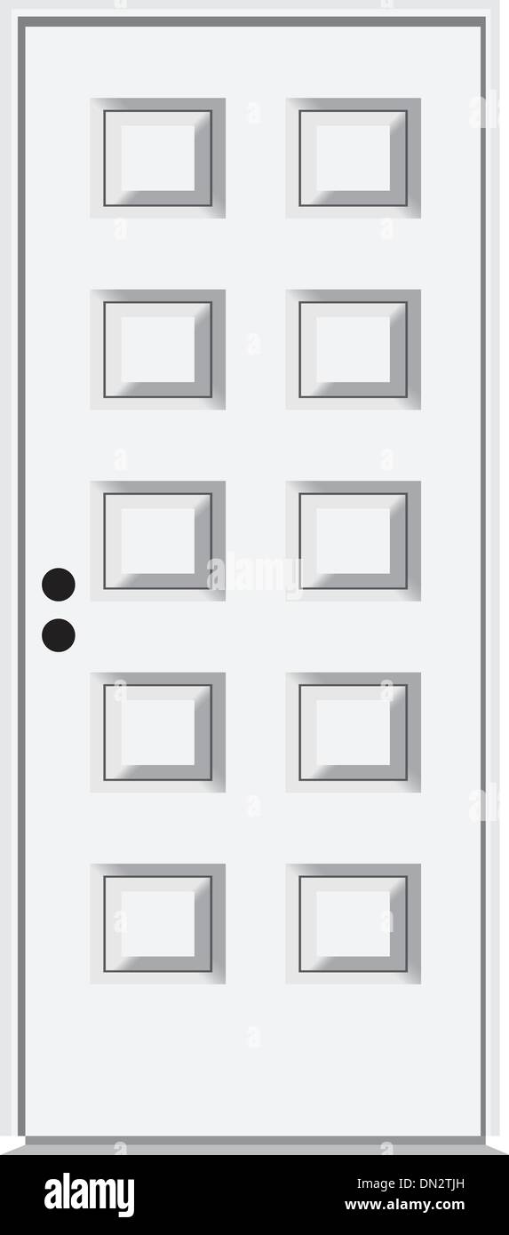 Front door vector vectors hi-res stock photography and images - Alamy