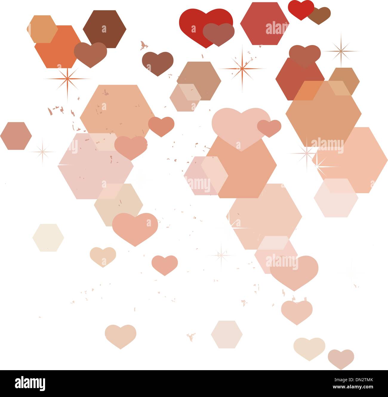 Abstract valentine background with hearts Stock Vector Image & Art - Alamy