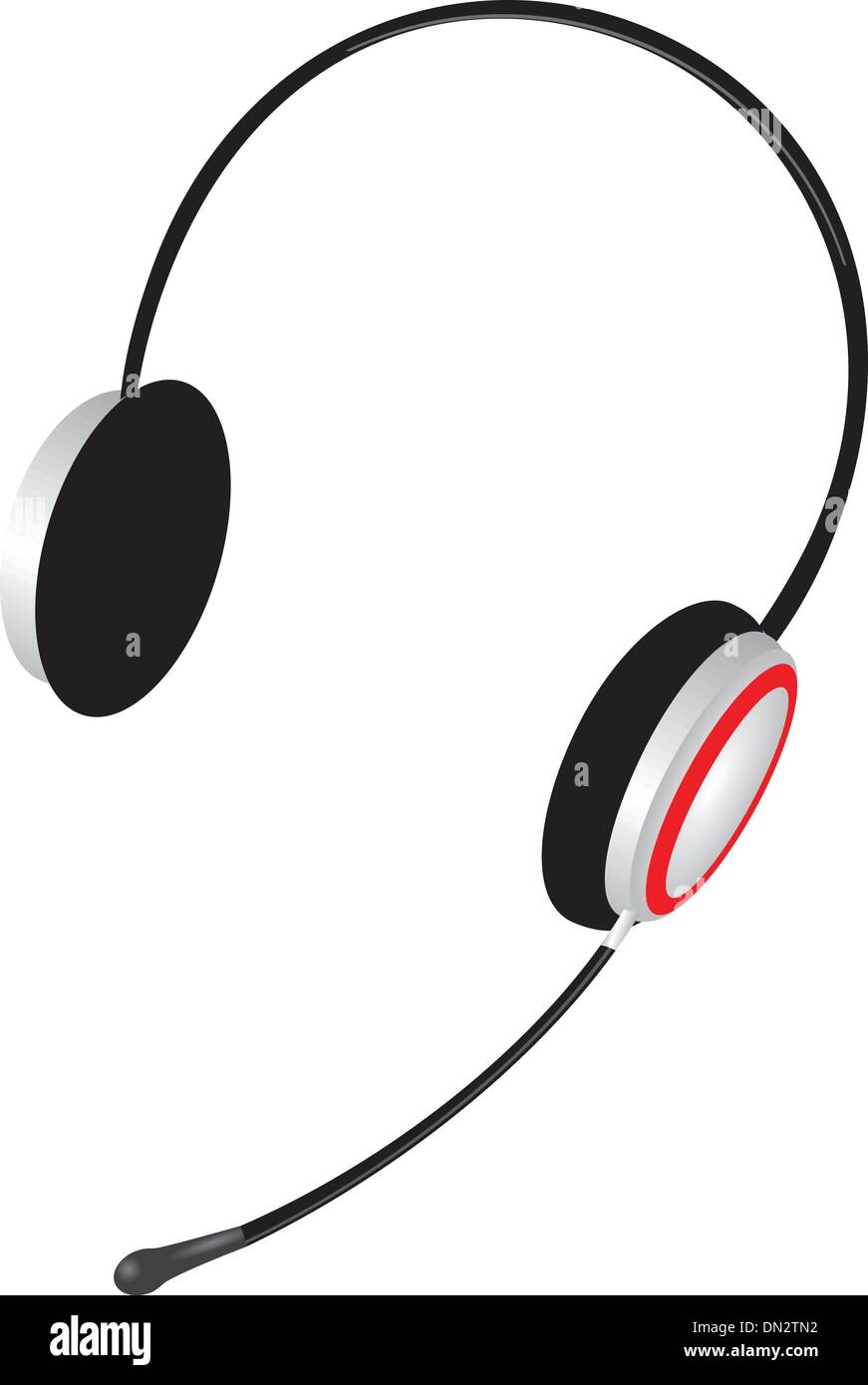 Operator headphones Stock Vector Images - Alamy