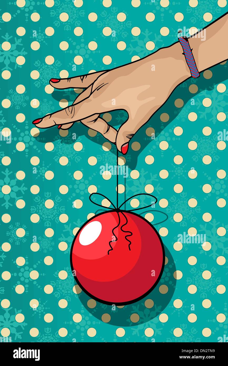 Drawing hand holding red Stock Vector Images - Alamy