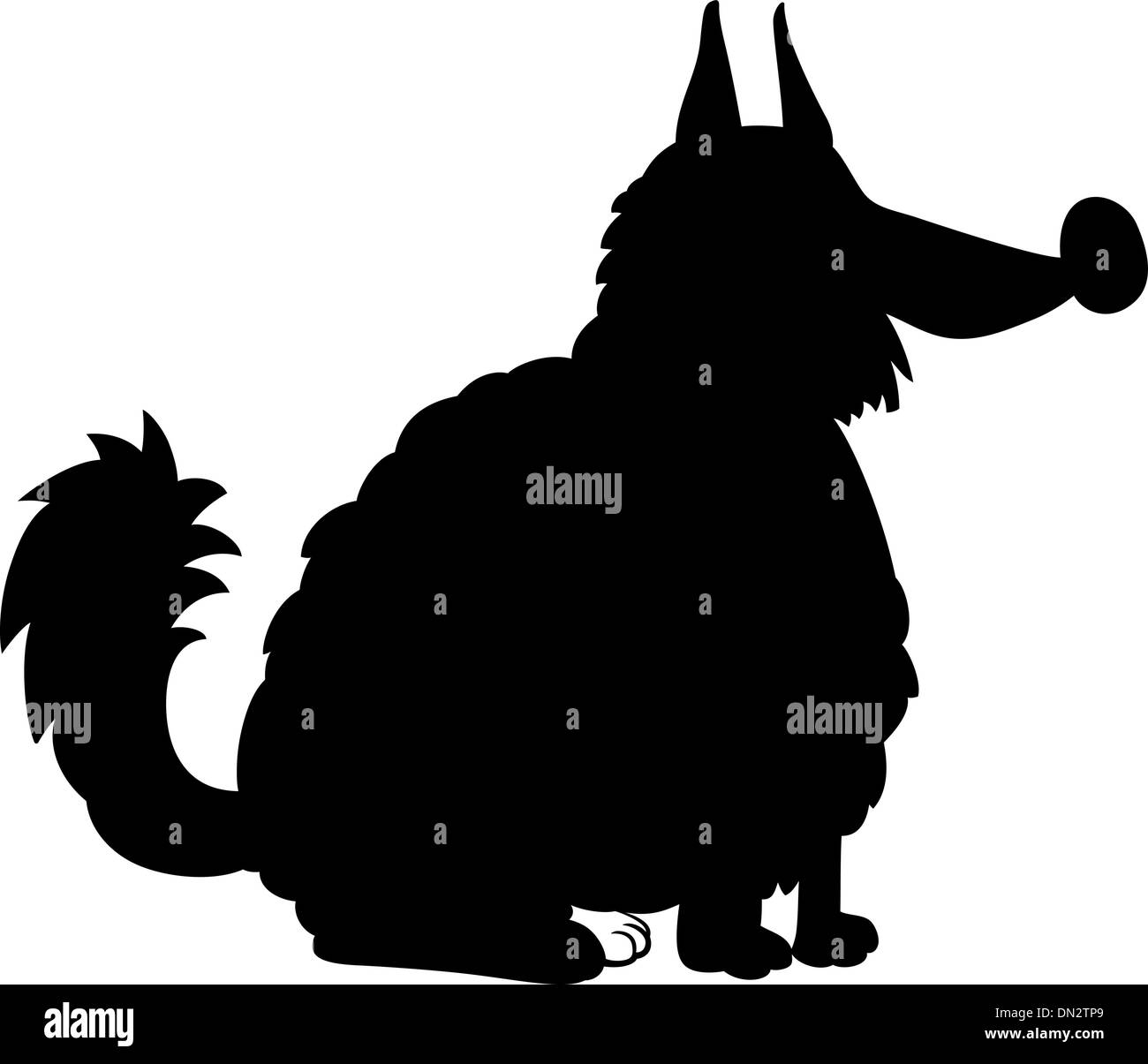 Spitz dog cartoon illustration hi-res stock photography and images - Alamy