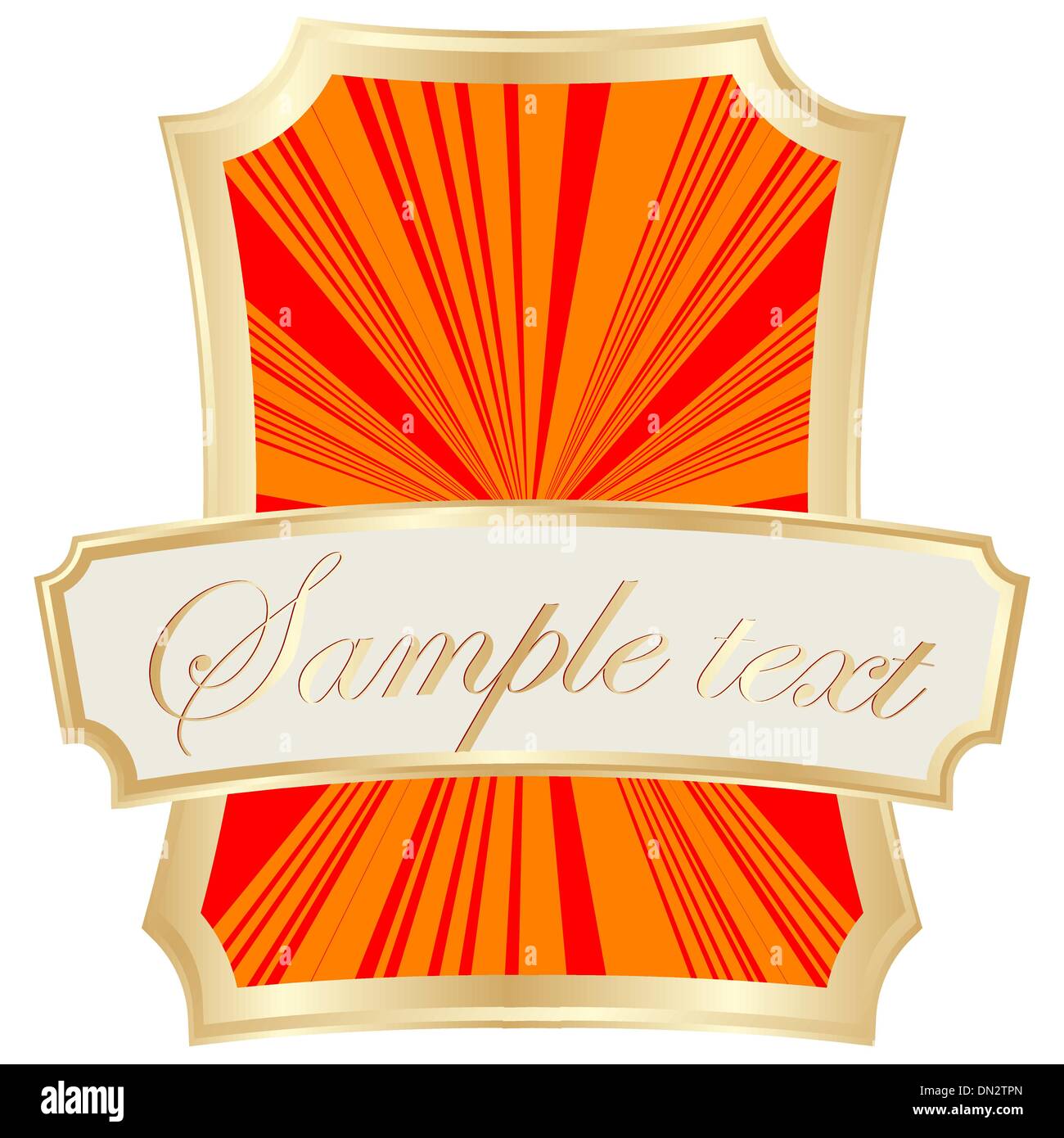 Badge decorative frame design Cut Out Stock Images & Pictures - Alamy
