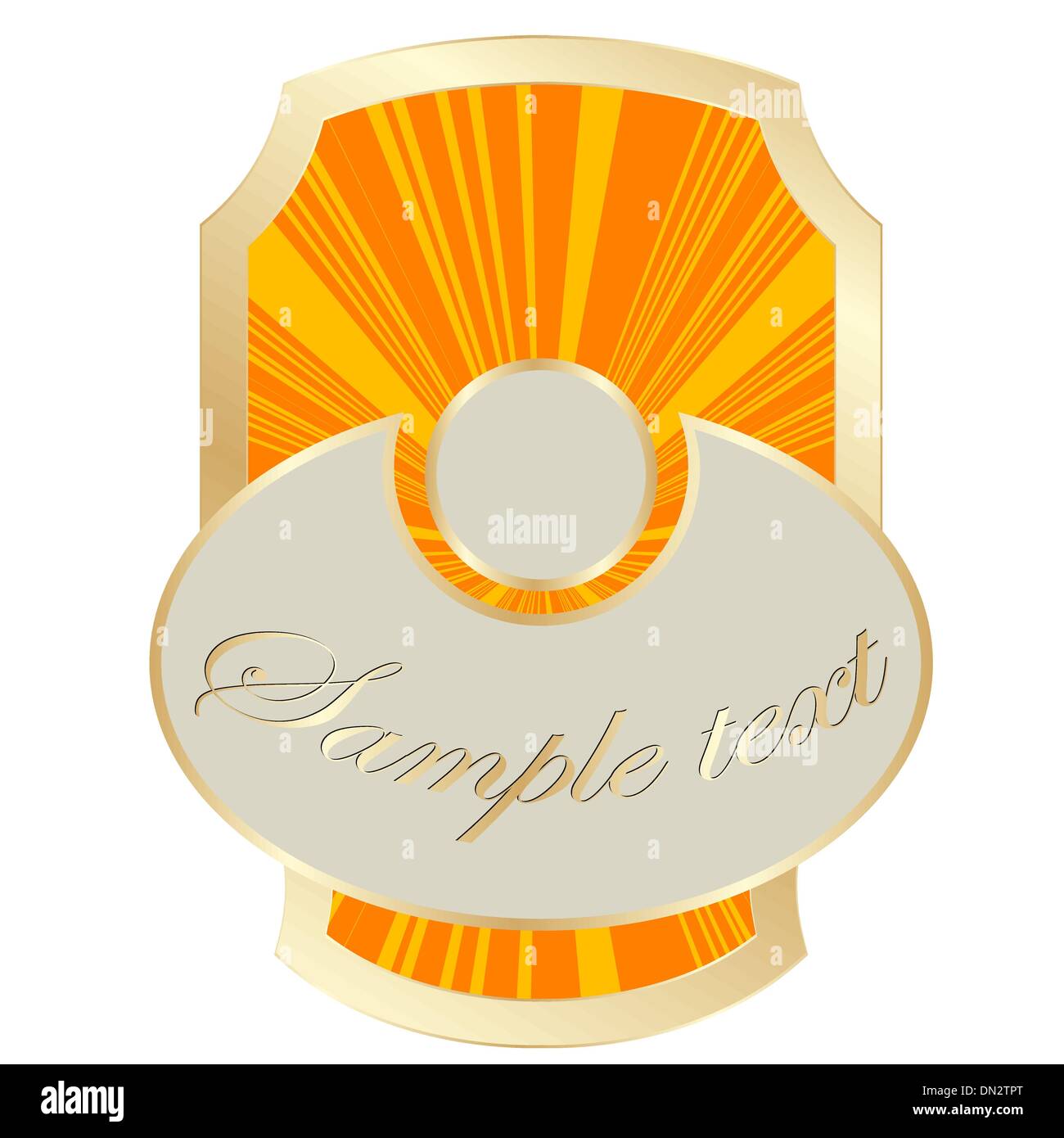 Gold frame label Stock Vector Image & Art - Alamy