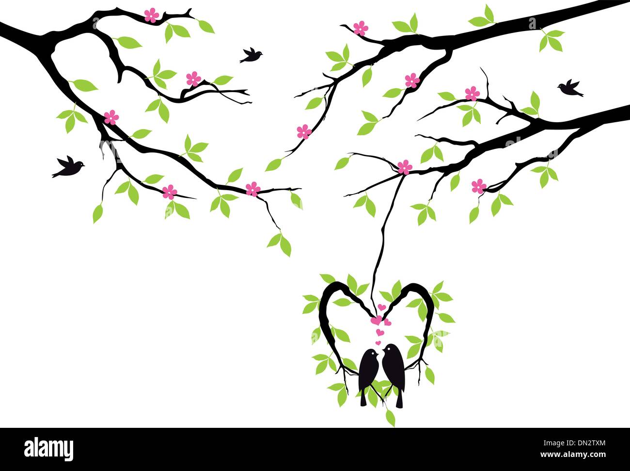 Tree drawing in black Stock Vector Images - Alamy