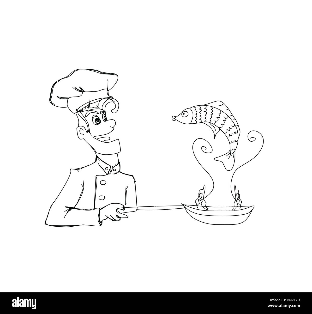 Body of a fish Stock Vector Images - Alamy