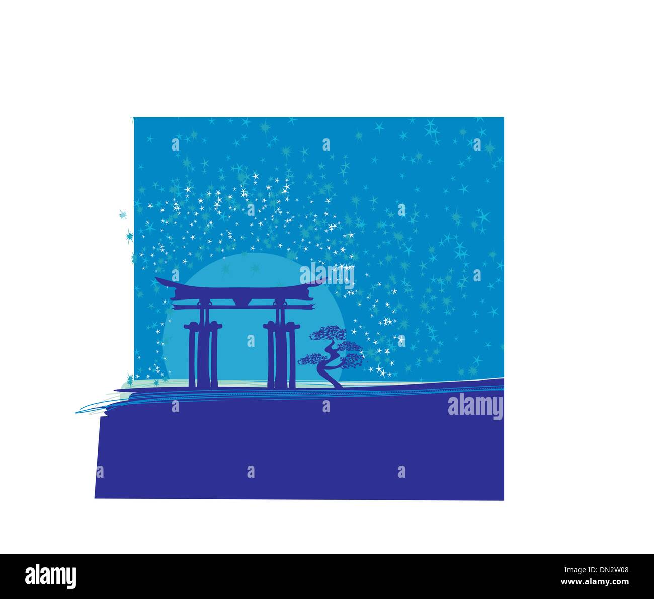 Beautiful architecture night in Stock Vector Images - Alamy