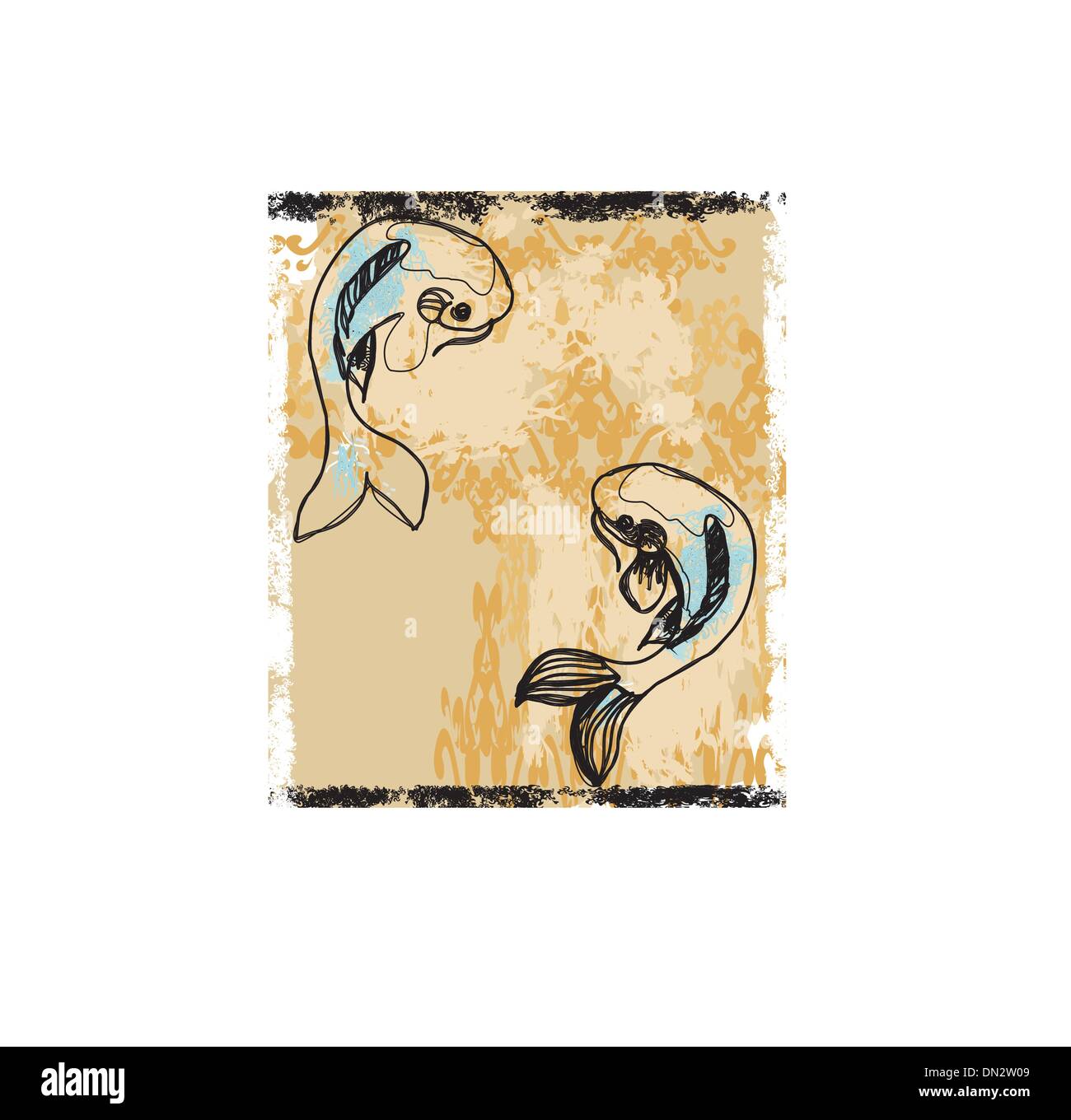 Koi carp vector vectors hi-res stock photography and images - Alamy