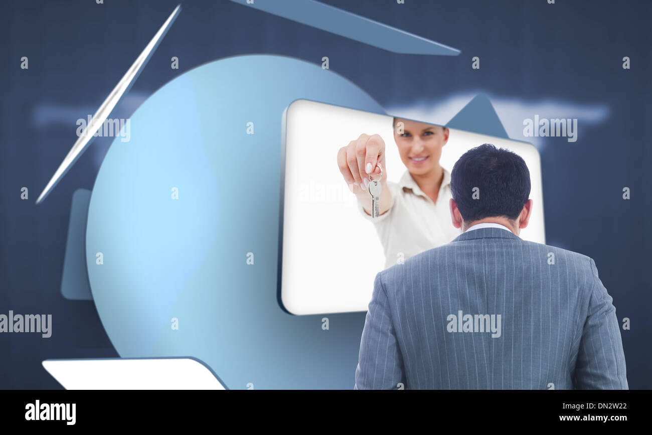 Agent businessman display hi-res stock photography and images - Alamy