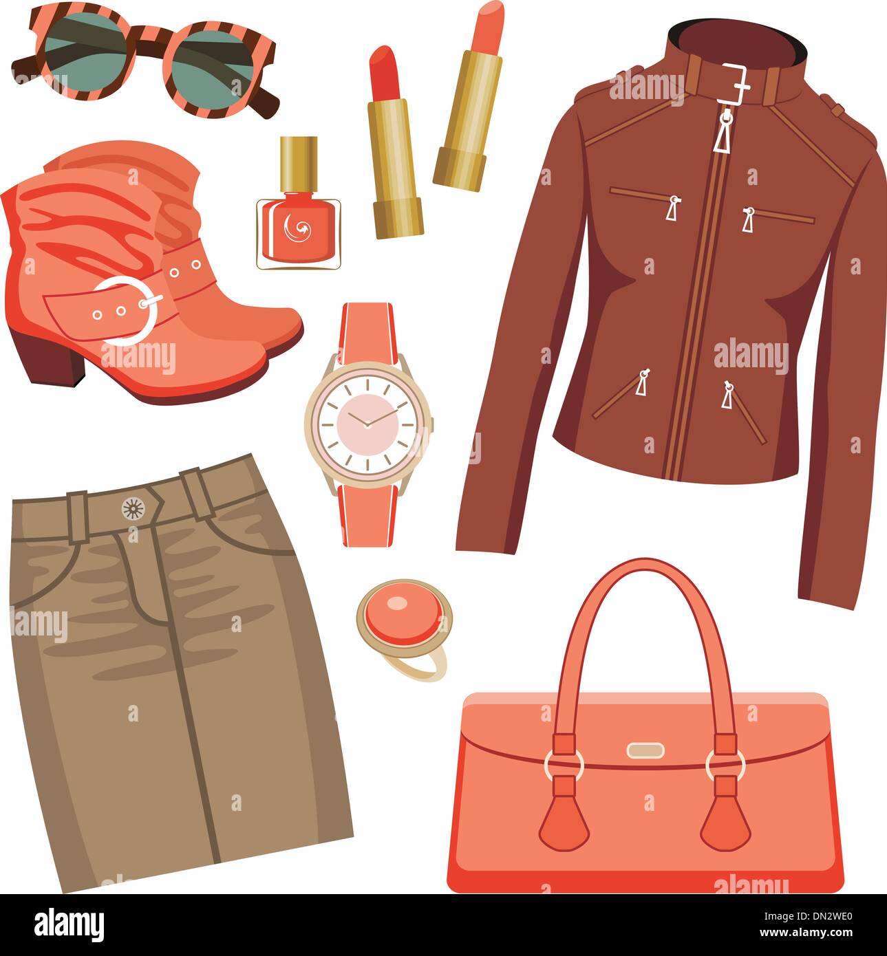 Women jacket vector vectors Stock Vector Images - Alamy