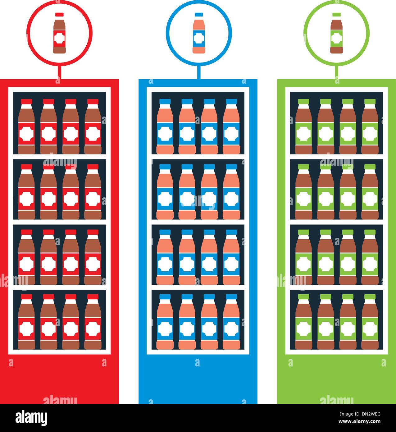 Juice shop Stock Vector Images - Alamy