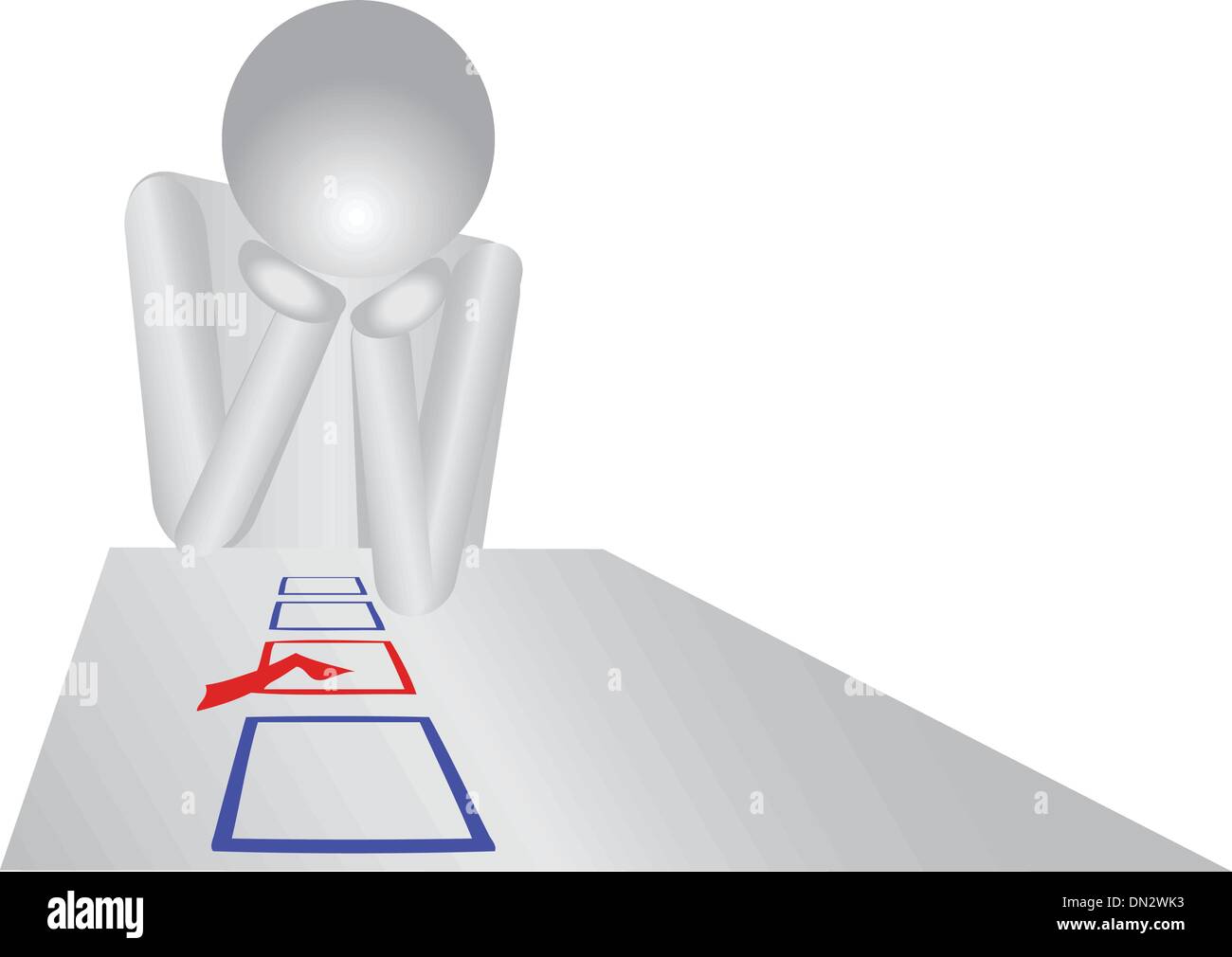 Problem check figure hi-res stock photography and images - Alamy