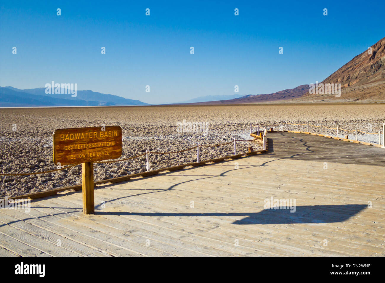 Badwater basin sign hi-res stock photography and images - Alamy