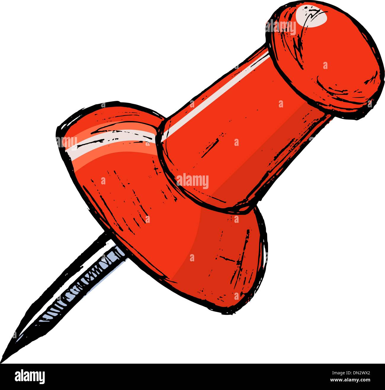 drawing pin, vector image Stock Vector Image & Art - Alamy